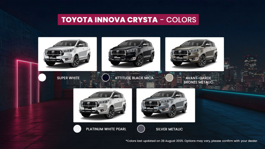 Toyota Innova Crysta Price from ₹18.85 lakh – Variants, Features ...
