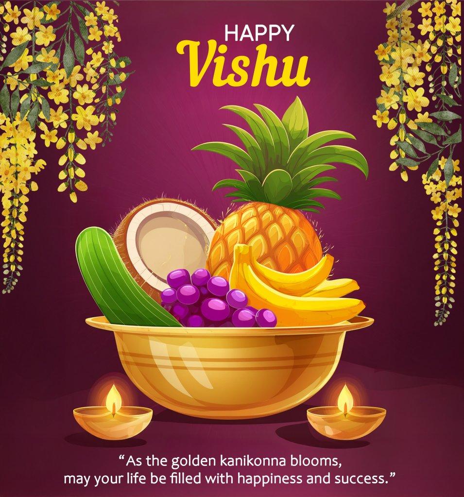 Vishu Wishes 2026 | Vishu Whatsapp Status and Images