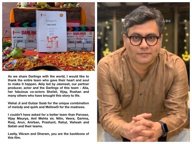 Gaurav Verma thanks entire team of Darlings