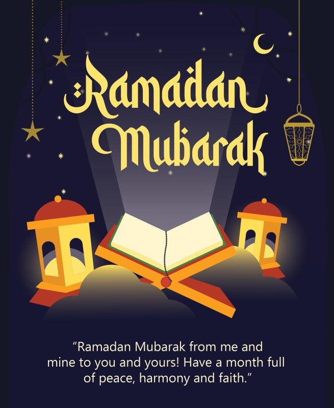 Ramadan Mubarak Greeting Cards and Messages