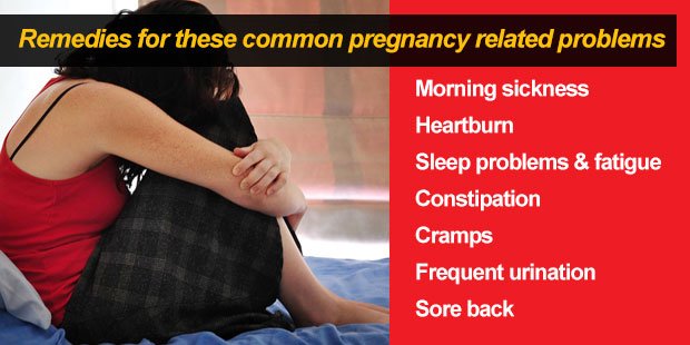 List of common pregnancy related problems - symptoms & natural cure