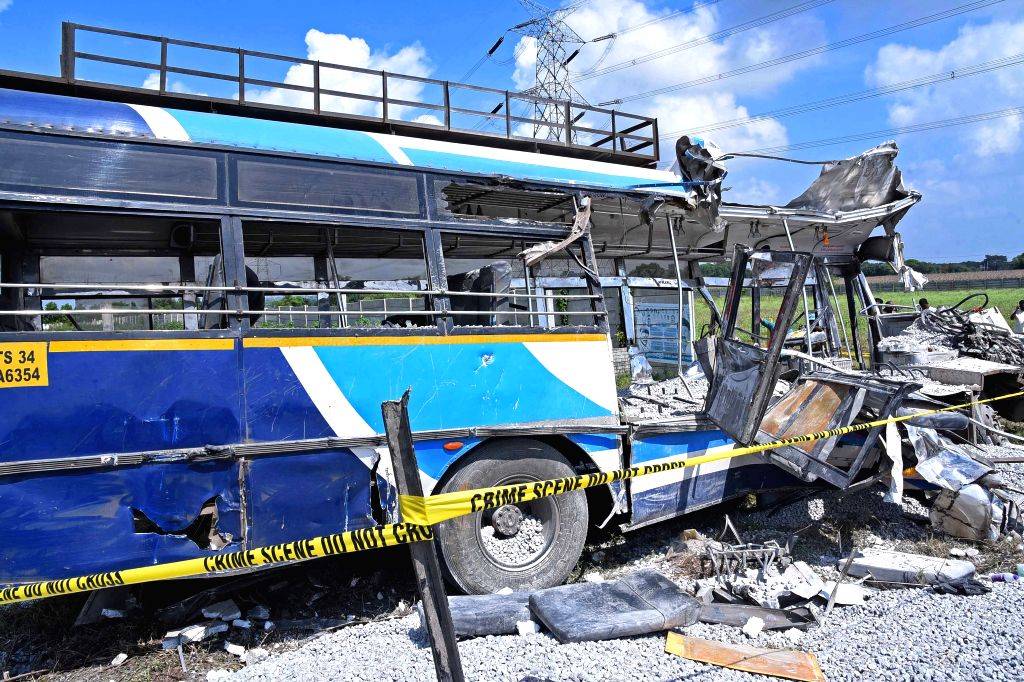 19 killed, 22 injured in bus-lorry collision in Telangana