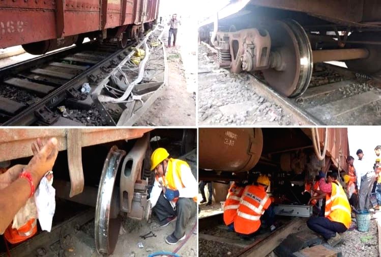 Free Photo: Goods train derailed