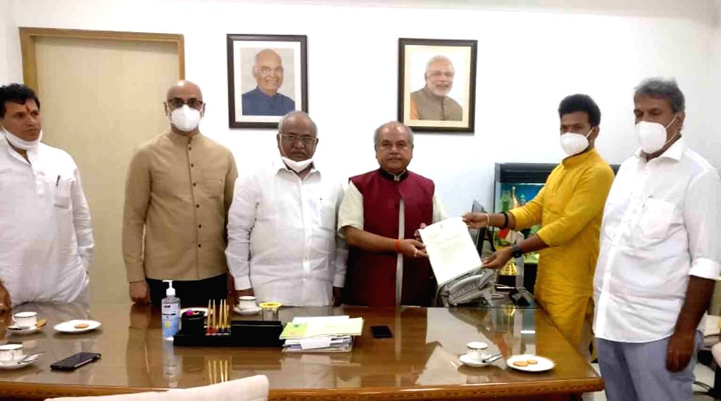 TDP MPs meets Narendra Singh Tomar