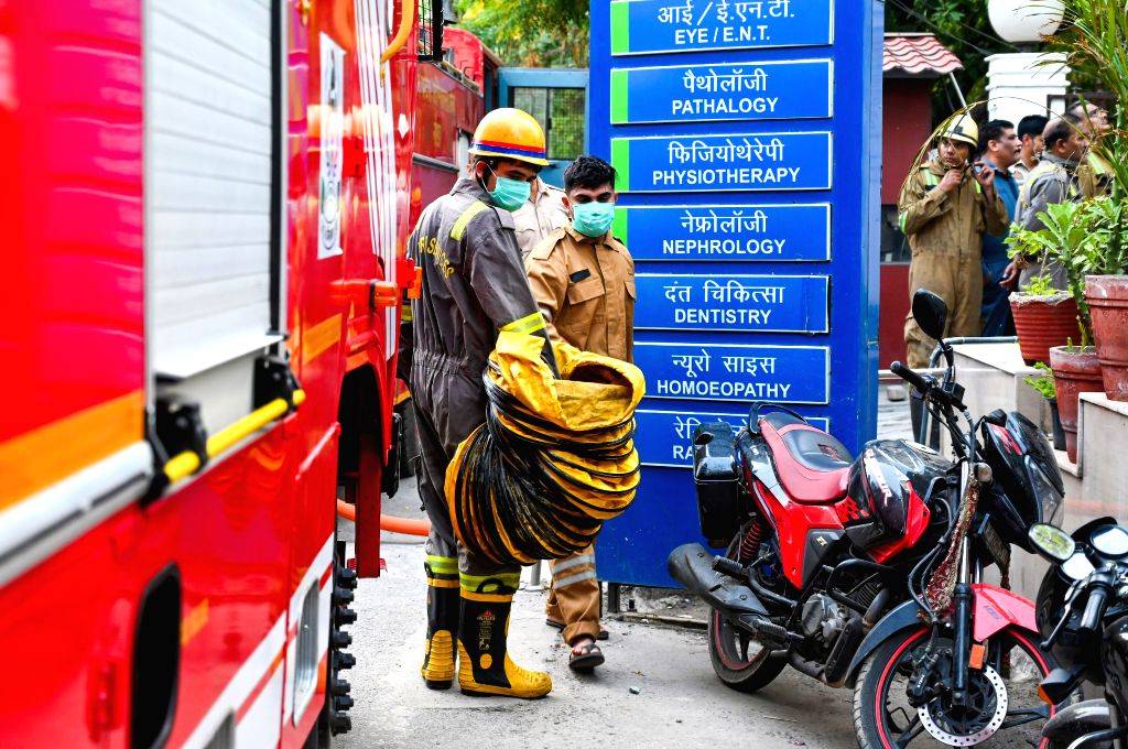 A Fire Breaks Out at Sumitra Hospital in Noida