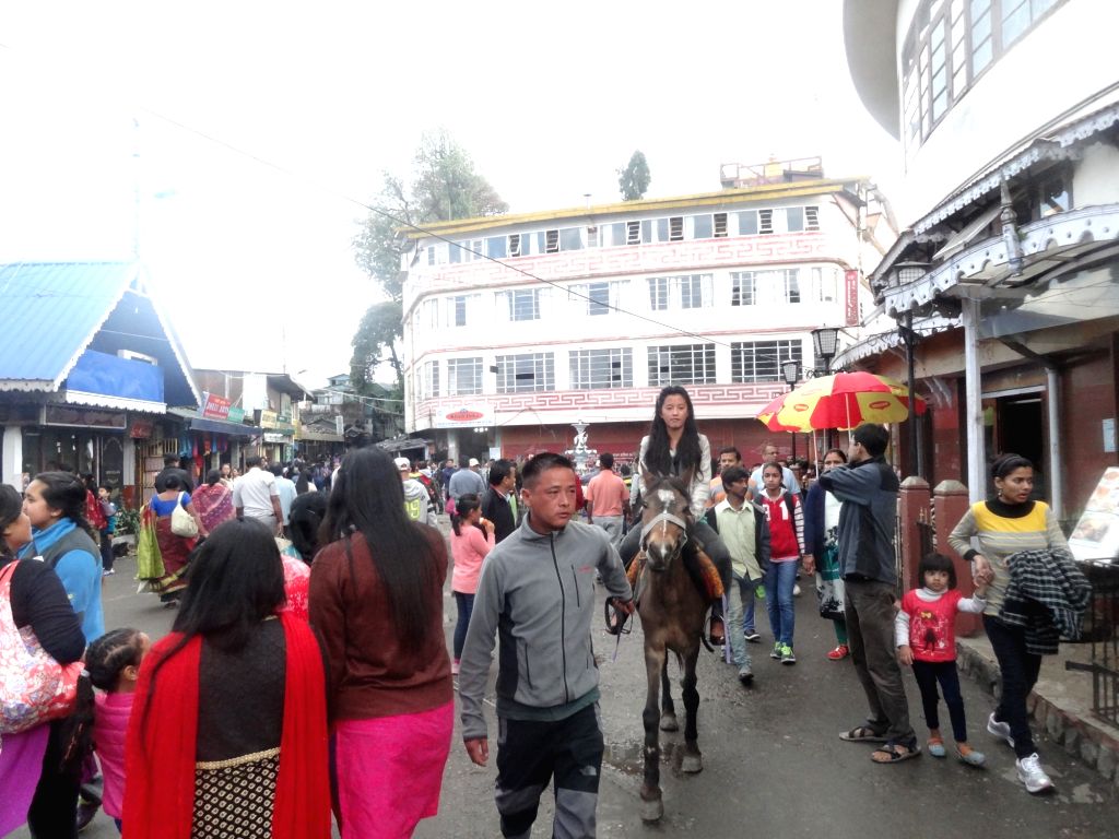 Tourists at Chowrasta Mall