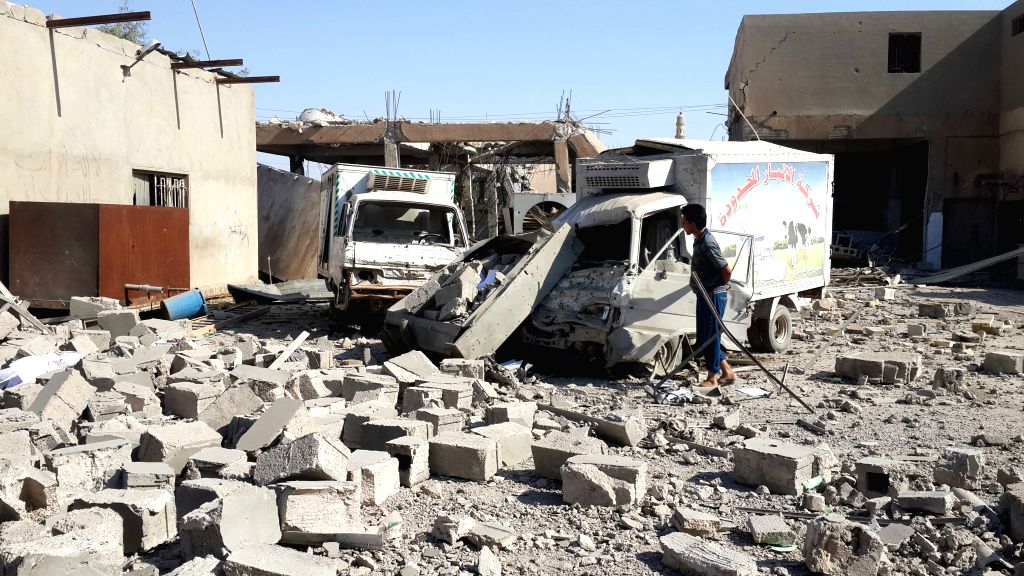 IRAQ-FALLUJAH-BOMBARDMENT