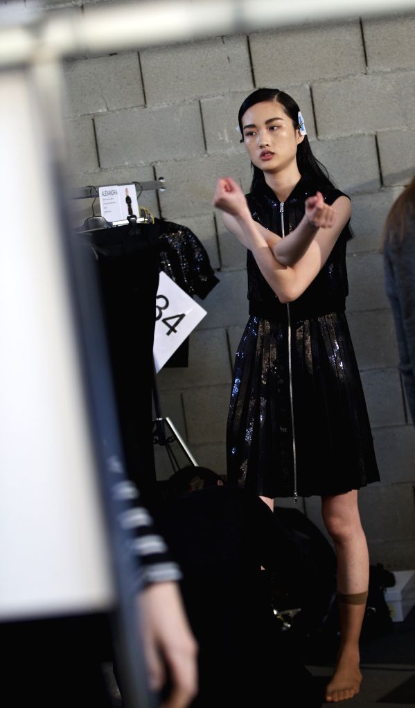 ITALY-MILAN-FASHION WEEK-DIESEL BLACK GOLD-BACKSTAGE