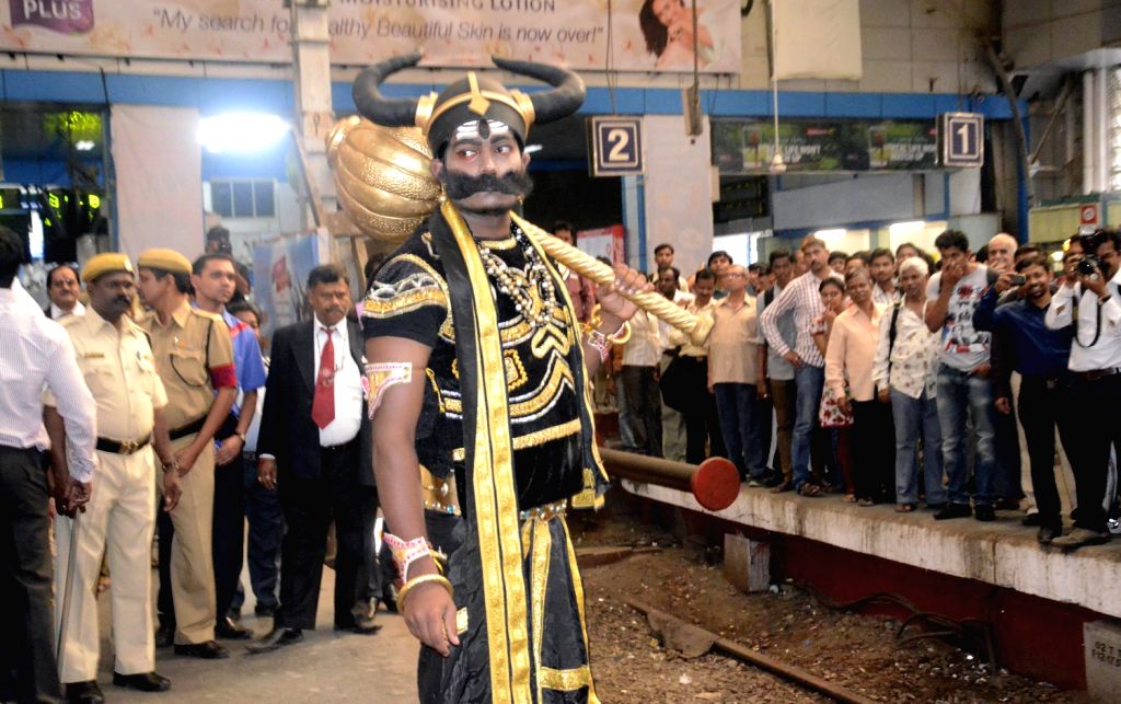 'Yamraj' at Churchgate railway station