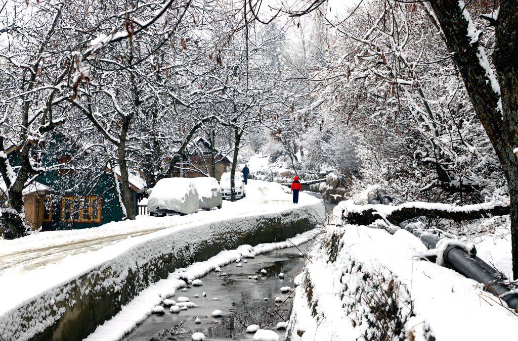 A scenic view of Tangmarg village in North Kashmir's Baramulla district
