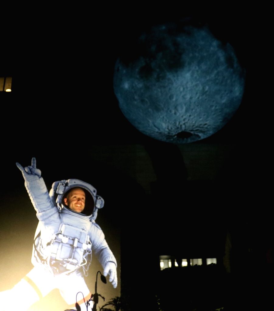 23-feet wide replica of moon