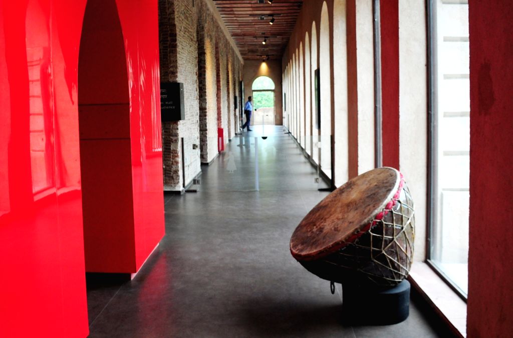 A view inside the Red Fort's 'Monument Mitra