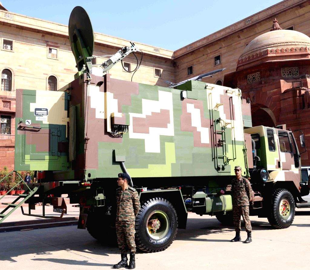 A view of ‘SANJAY - The Battlefield Surveillance System’ during its ...