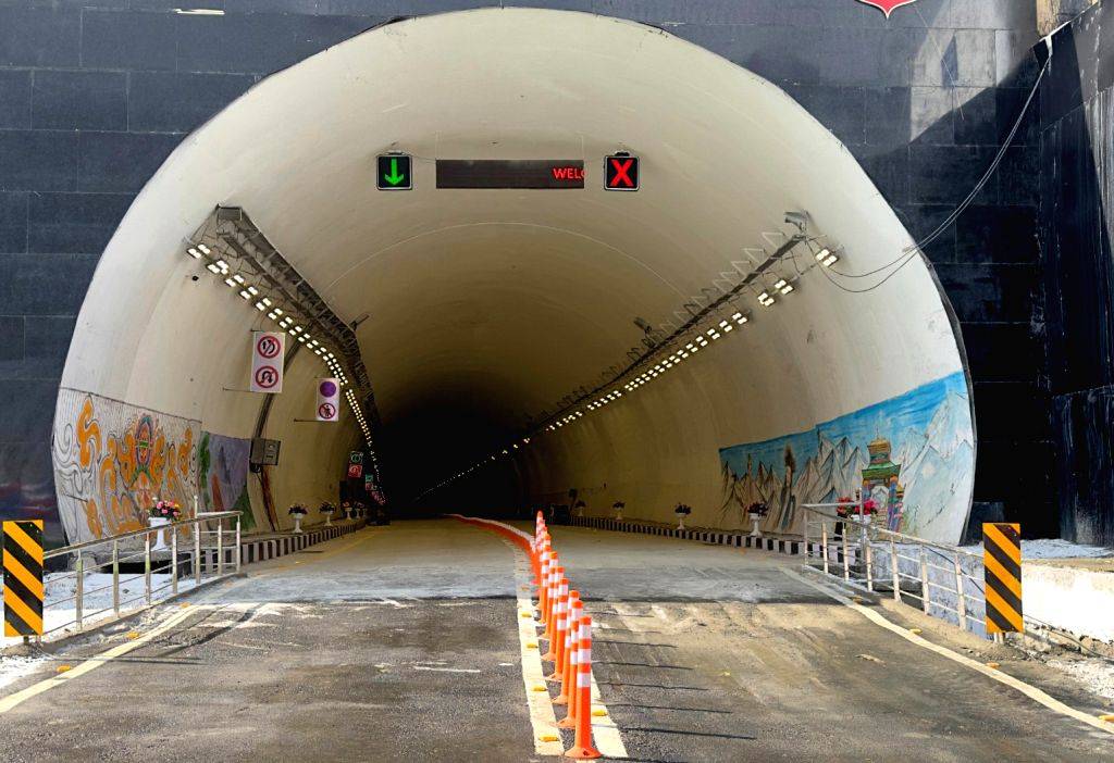 A view of ‘Sela Tunnel’ virtually inaugurated by the Prime Minister ...