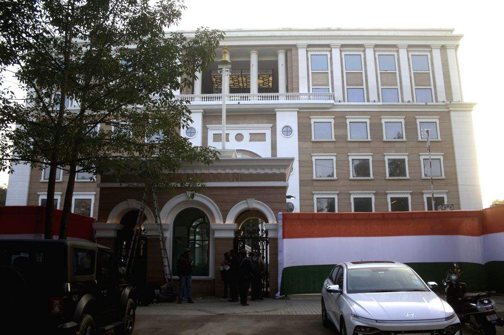 A view of the new Congress party headquarters at Deen Dayal Upadhyay Marg