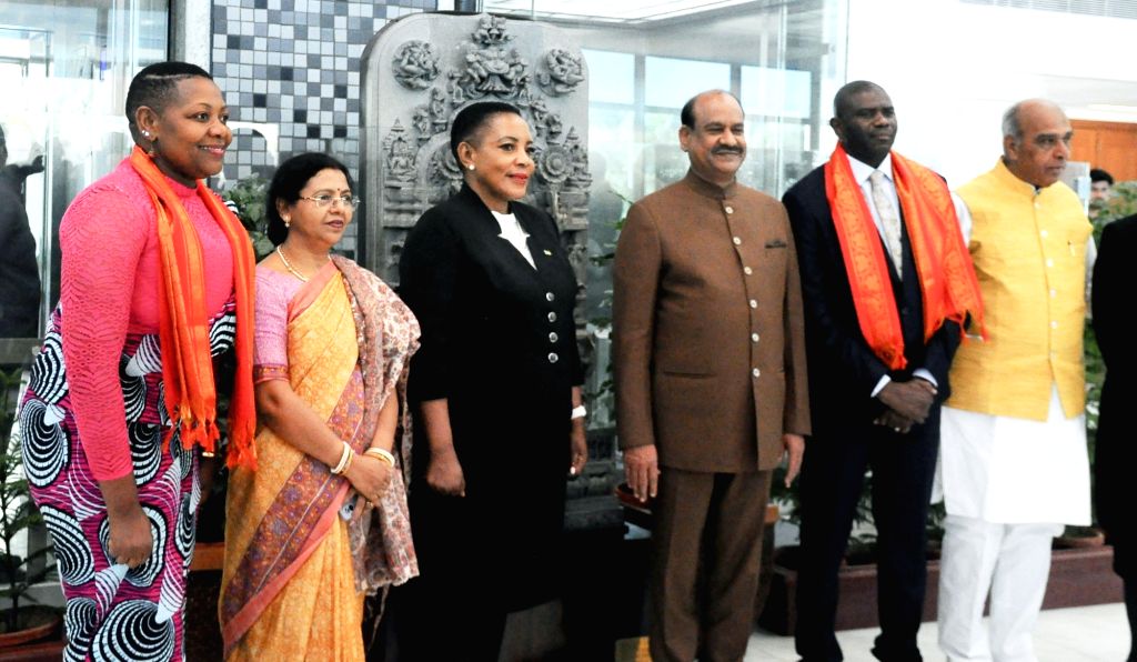 A Zambian delegation meet Lok Sabha Speaker OM Birla
