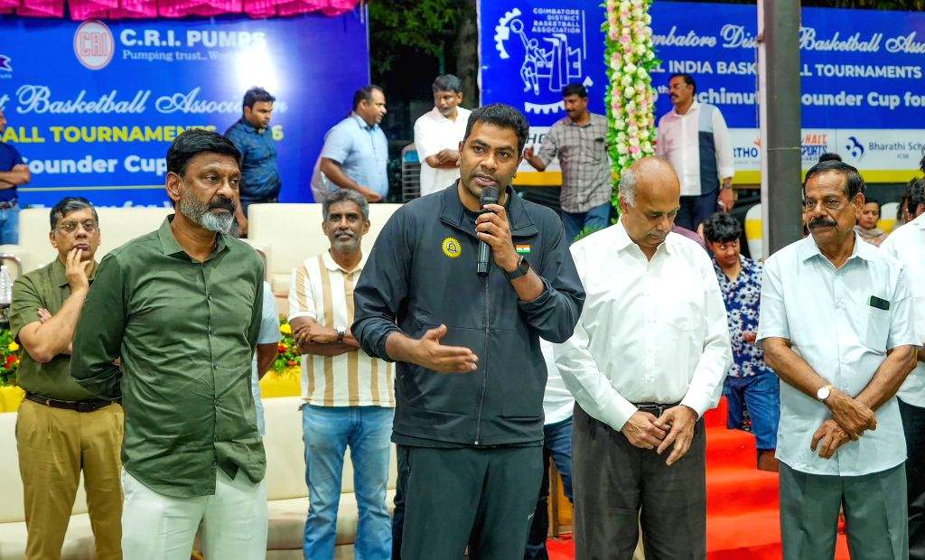 Aadhav Arjuna Attends Basketball Tournament Closing Ceremony