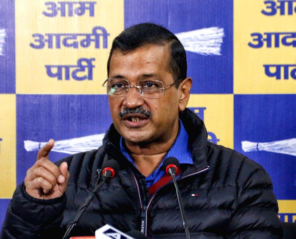 AAP National Convener Arvind Kejriwal and Delhi Chief Minister Atishi ...
