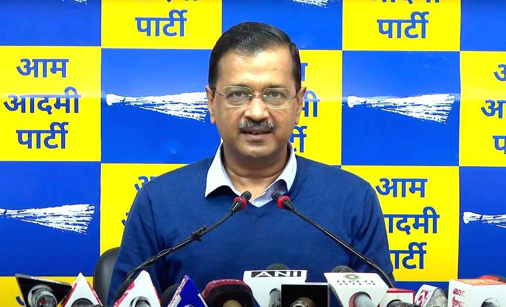 AAP National Convenor & CM Arvind Kejriwal addresses an press conference