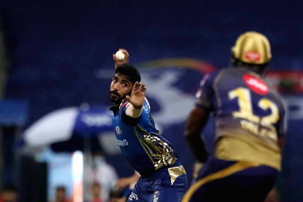 File Photo: Jasprit Bumrah of Mumbai Indians during match 5 of season ...