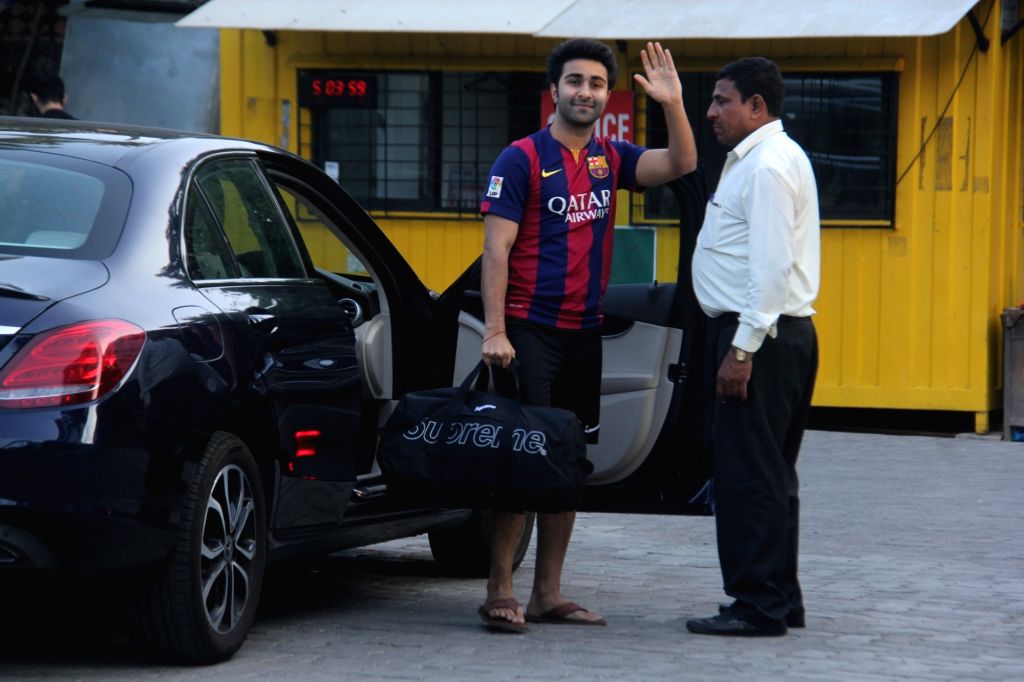 Ranbir Kapoor, Adar and Arman Jain seen at football ground in bandra