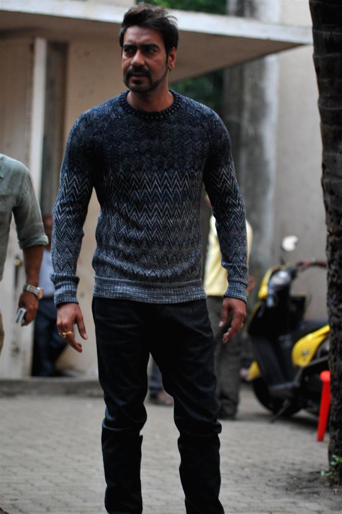 Ajay Devgn snapped at item song shoot of film Action Jackson