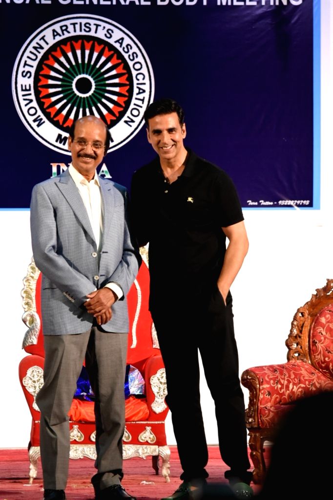 Actor Akshay Kumar at Movie Stunt Artists Association meet