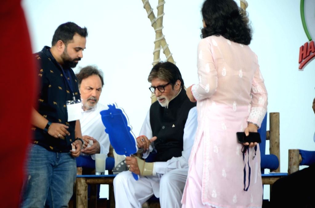 Amitabh Bachchan during a media interaction