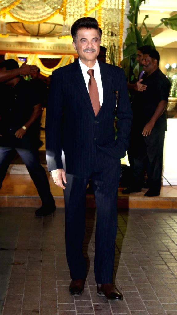 : Mumbai: Actor Anil Kapoor attends a Wedding ceremony