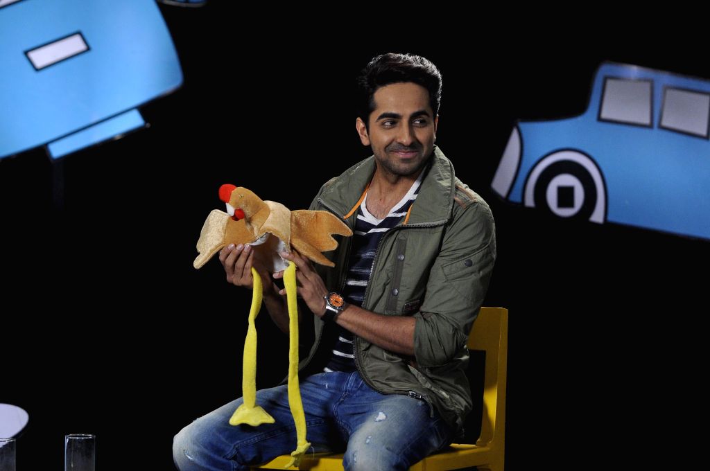 Ayushman Khurana on the set of Disneys Chat Show Captain Tiao
