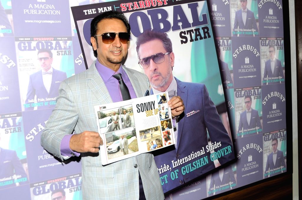 Gulshan Grover unveils latest cover of Stardust magazine