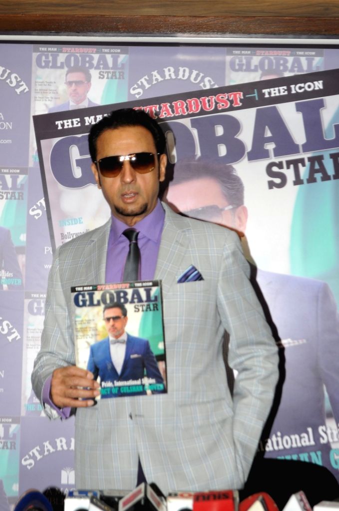 Gulshan Grover unveils latest cover of Stardust magazine