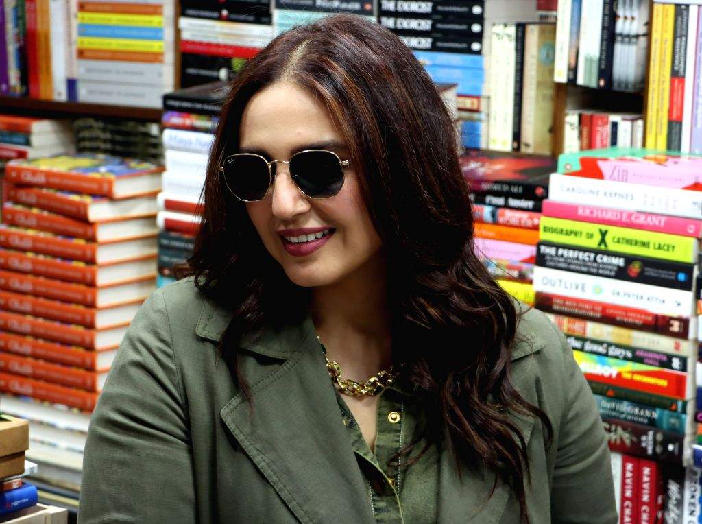 Actor Huma Qureshi during the promotion of her first novel 'Zeba: An ...