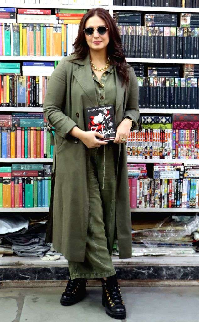 Actor Huma Qureshi during the promotion of her first novel 'Zeba: An ...