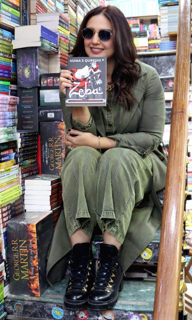 Actor Huma Qureshi during the promotion of her first novel 'Zeba: An ...
