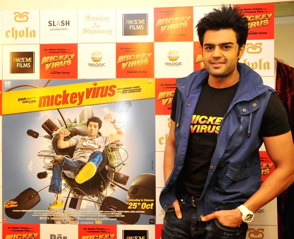 Actor Manish Paul promotes his upcoming film 'Mickey Virus'