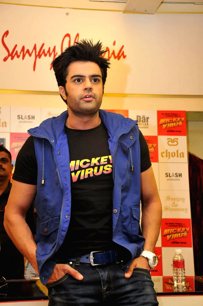 Actor Manish Paul promotes his upcoming film 'Mickey Virus'