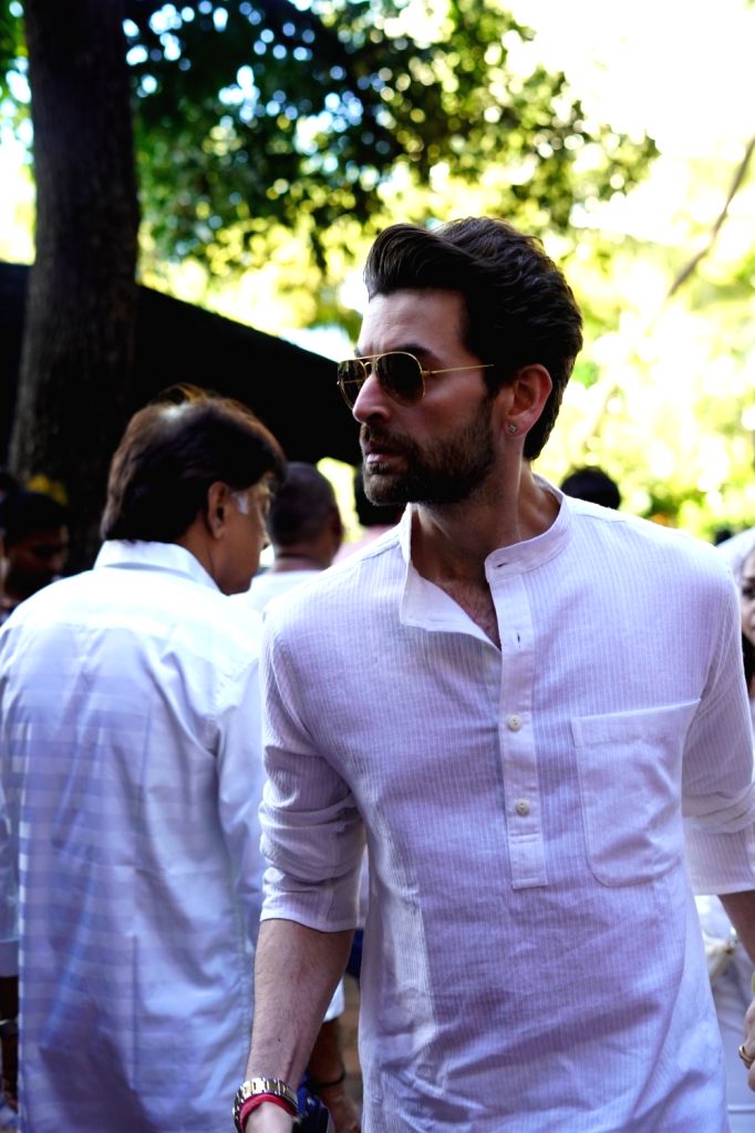 : Mumbai:Actor Neil Nitin Mukesh arrives to attend prayer meeting