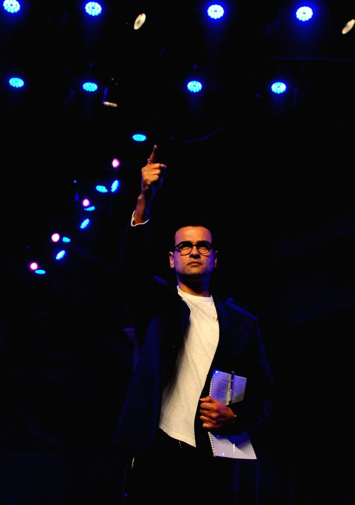 Actor Rohit Roy poses for a photograph during a rehearsal