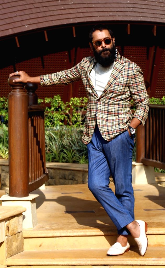 : Mumbai: Actor Vikram poses for a photo during a promotional event