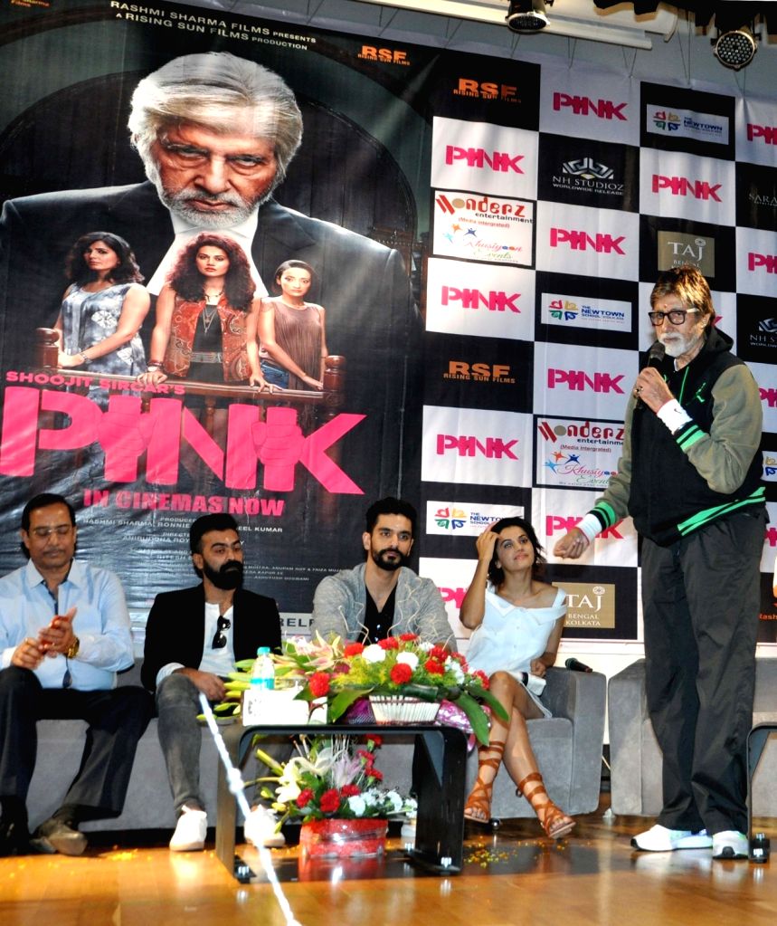 Pink" - promotion - Amitabh Bachchan, Taapsee Pannu, Angad Bedi ...
