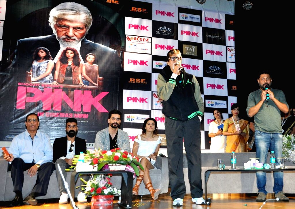 Pink" - promotion - Amitabh Bachchan, Taapsee Pannu, Angad Bedi ...
