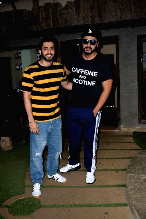 Arjun Kapoor and Sunny Nijar seen at a salon