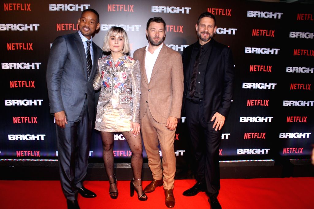 Special screening of film "Bright" - Joel Edgerton, Will Smith, Noomi ...