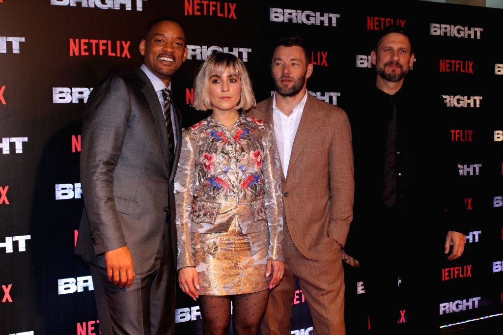 Special screening of film "Bright" - Joel Edgerton, Will Smith, Noomi ...