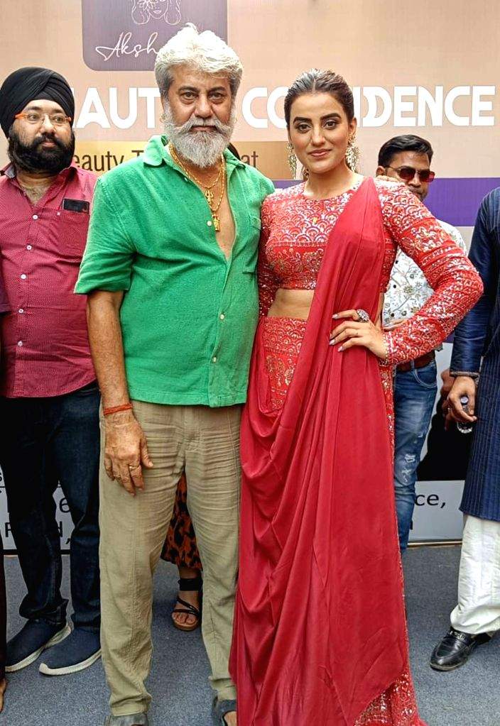 Actress Akshra Singh during the inauguration of 'Akshara Studio