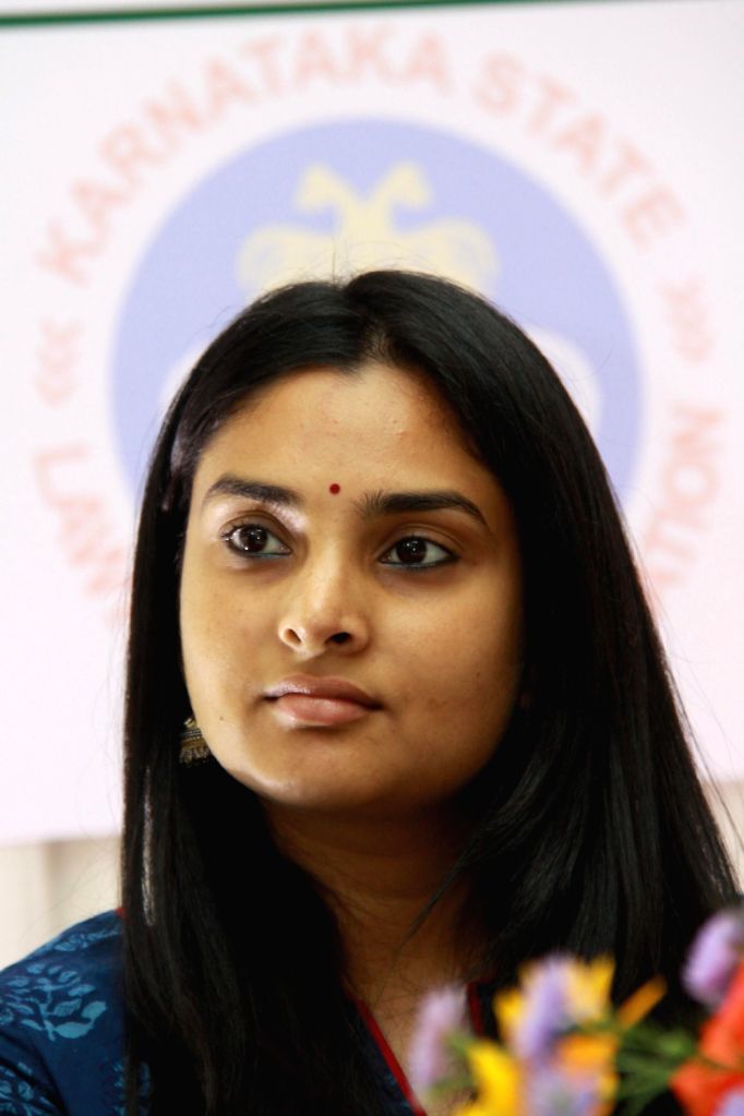 Ramya at the launch of National Junior Tennis Trophy at Karanataka ...