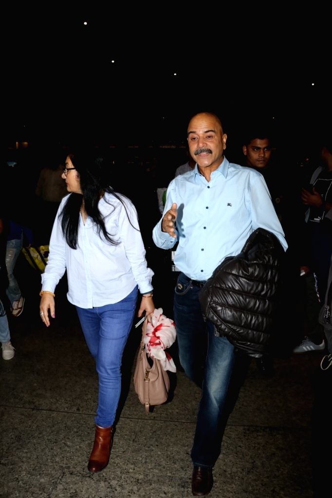 Anushka Sharma's parents Ashima Sharma and Ajay Kumar Sharma seen at ...