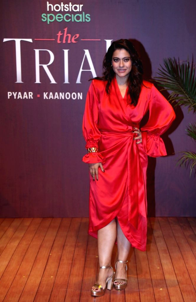 : Mumbai: Actress Kajol during the trailer Launch Of her upcoming Web ...