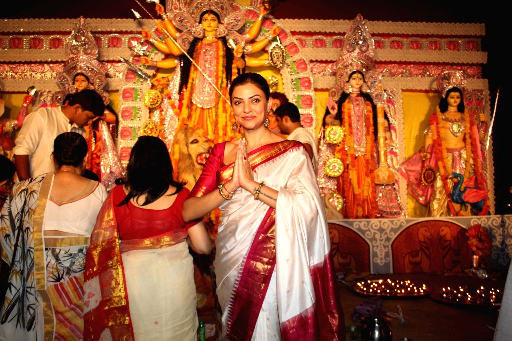 Sushmita Sen celebrates Durga Puja